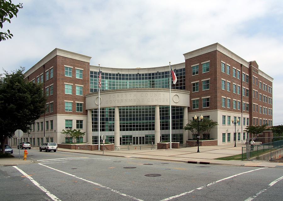 Forsyth County Government Center Photo 107-234-645 - Stock Image - SKYDB