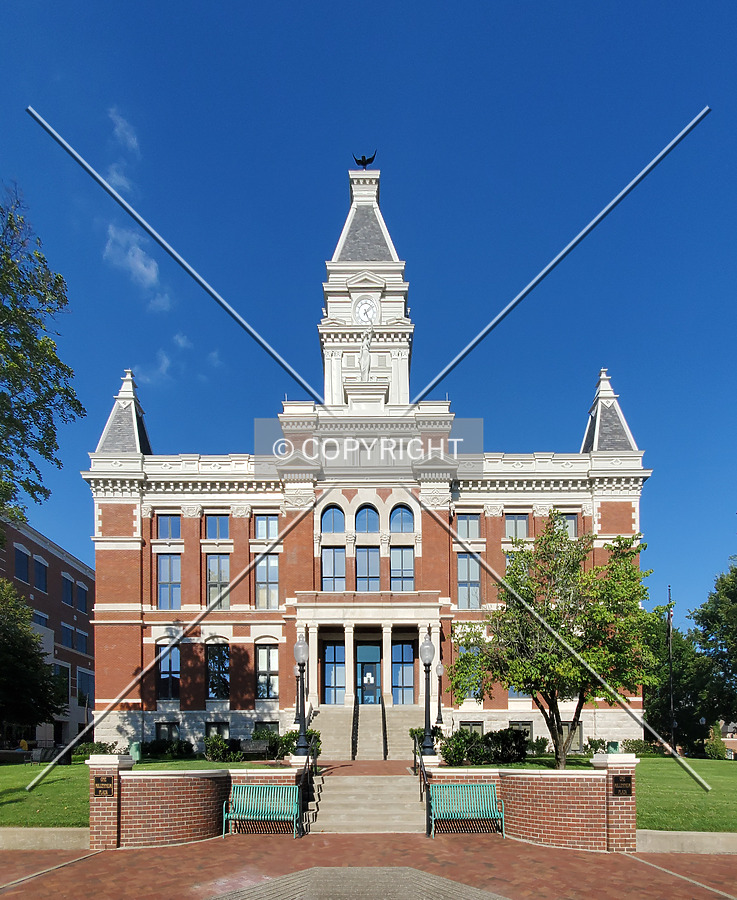 Montgomery County Courthouse Photo 123-113-384 - Stock Image - SKYDB
