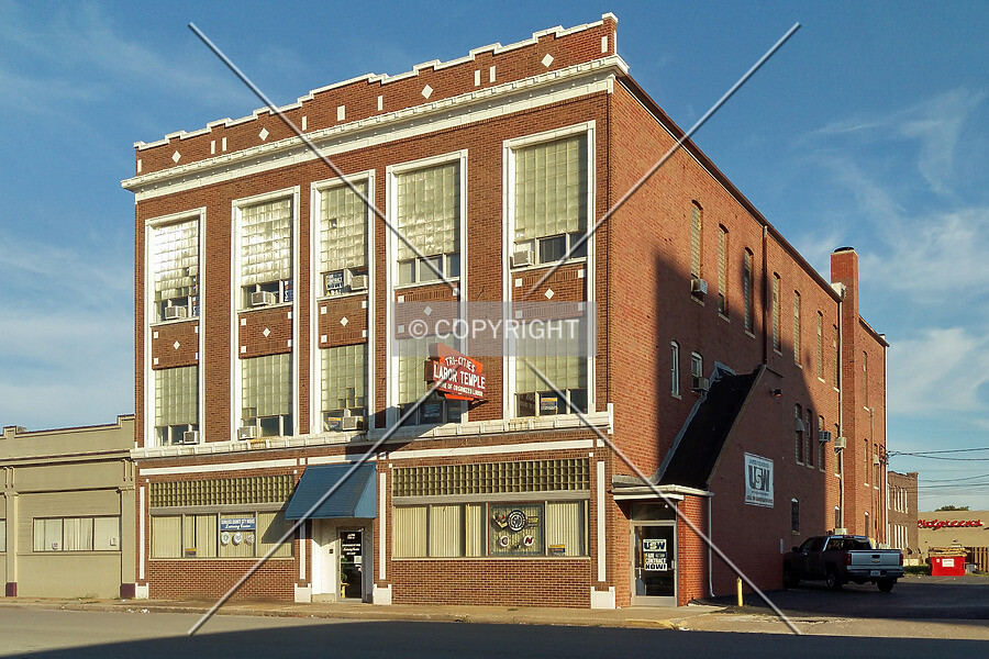 Tri-Cities Labor Temple Photo 127-892-124 - Stock Image - SKYDB