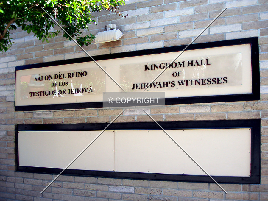 Kingdom Hall of Jehovah's Witnesses Photo 258-571-063 - Stock Image - SKYDB