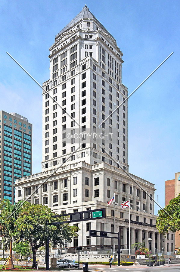 Miami-Dade County Courthouse Photo 395-841-169 - Stock Image - SKYDB