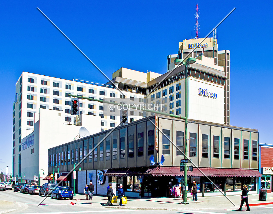 Hilton Anchorage West Tower Photo 429-754-779 - Stock Image - SKYDB
