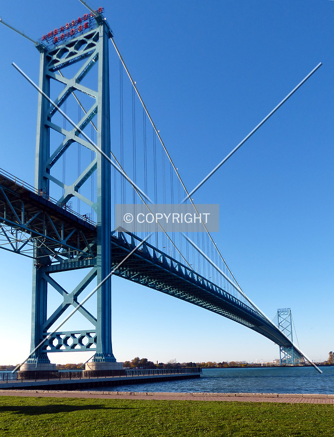 Ambassador Bridge Photo 492-021-099 - Stock Image - SKYDB