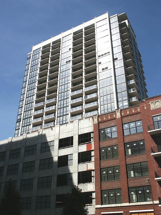 The Edge Lofts and Tower Photo 599-096-739 - Stock Image - SKYDB