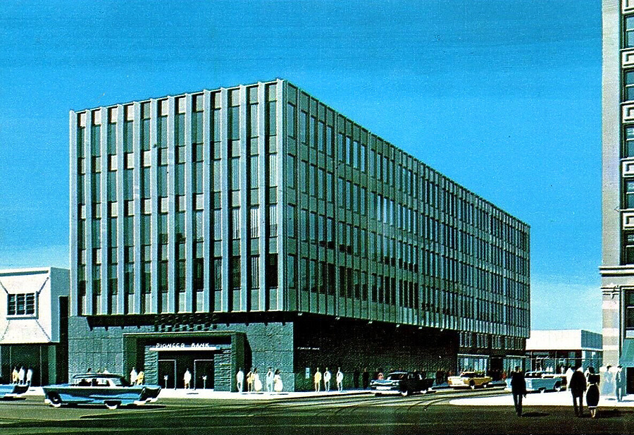 Pioneer Bank Building Photo 601-411-076 - Stock Image - SKYDB