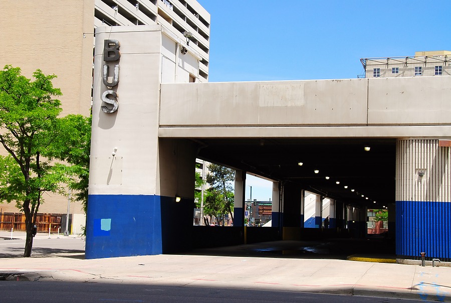 Denver Bus Center Photo 707-732-221 - Stock Image - SKYDB
