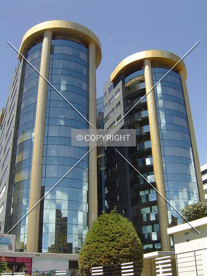 Twin Towers Torre 1 Photo 822-026-144 - Stock Image - SKYDB