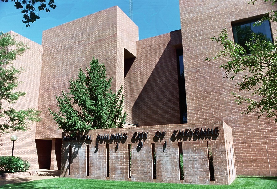 City of Cheyenne Municipal Building Photo 841-779-130 - Stock Image - SKYDB
