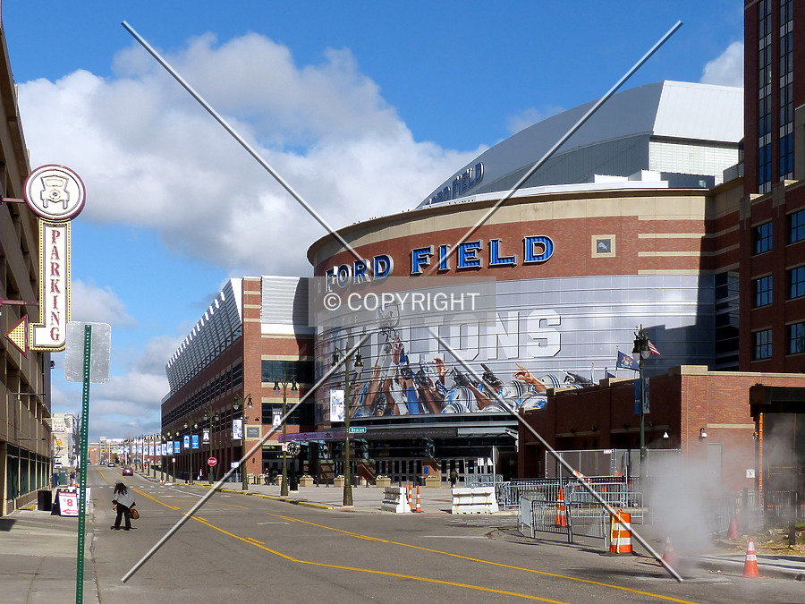 Ford Field Photo 866-193-098 - Stock Image - SKYDB