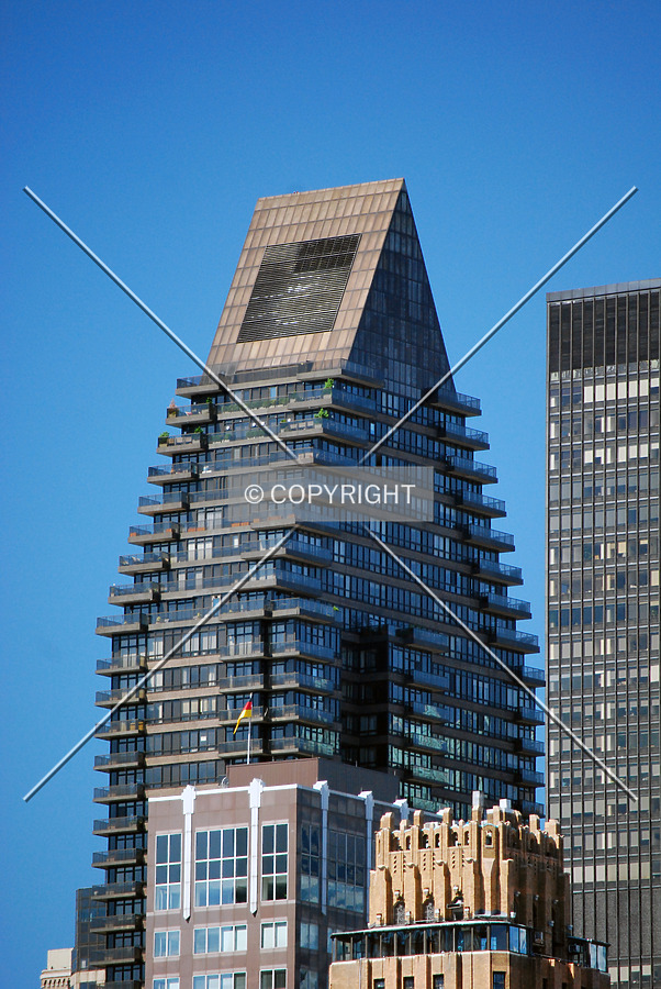 100 United Nations Plaza Tower Photo 888-619-963 - Stock Image - SKYDB