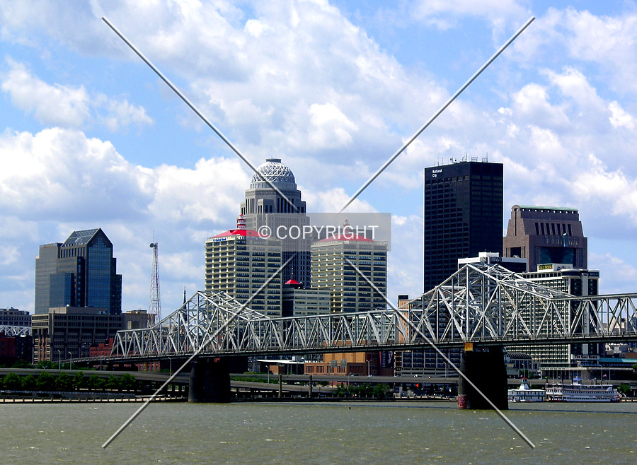 George Rogers Clark Memorial Bridge Photo 898-416-283 - Stock Image - SKYDB